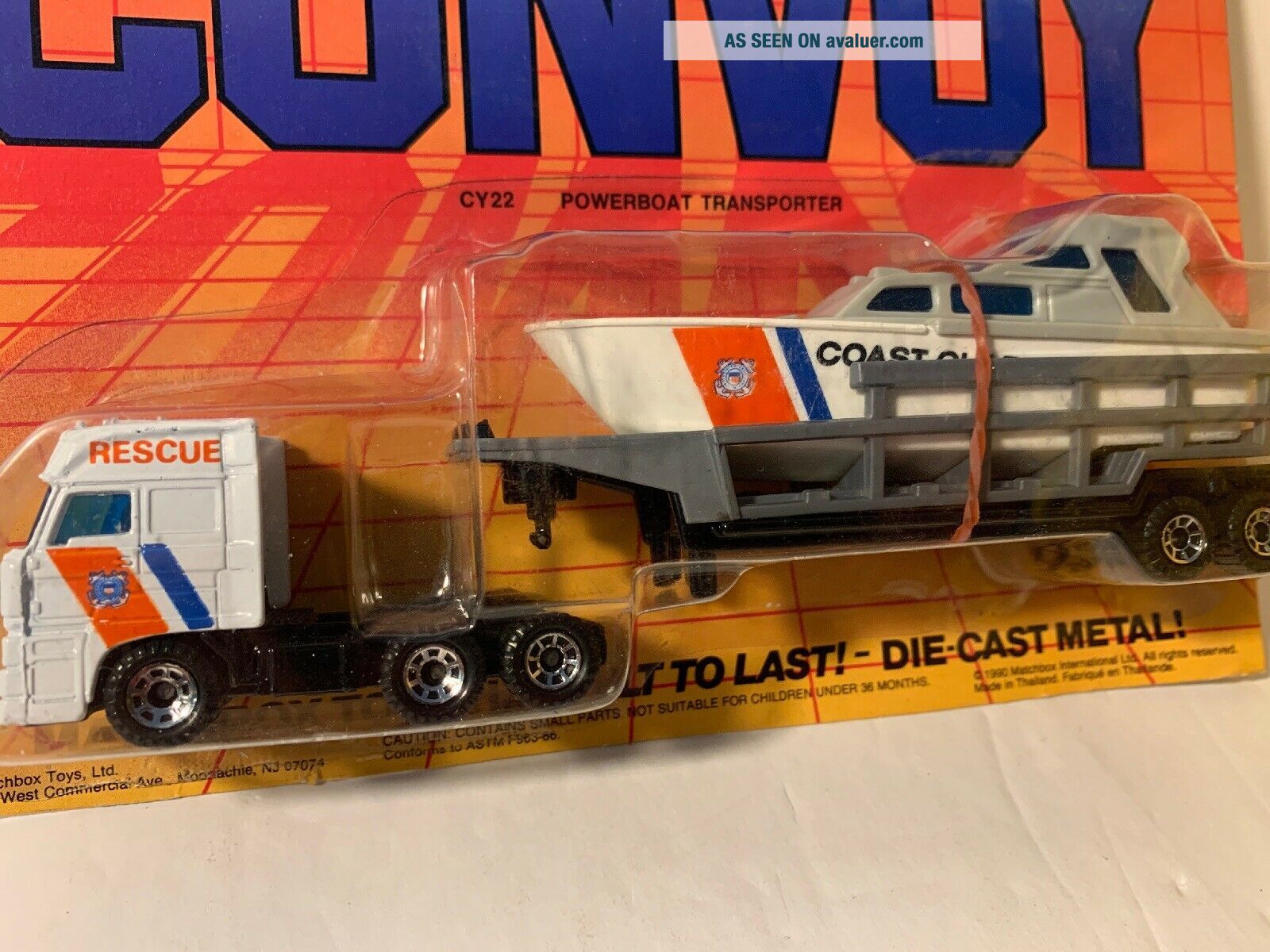 Matchbox Convoy CY22 Powerboat Transporter - In Package - 1983 MACAO ...