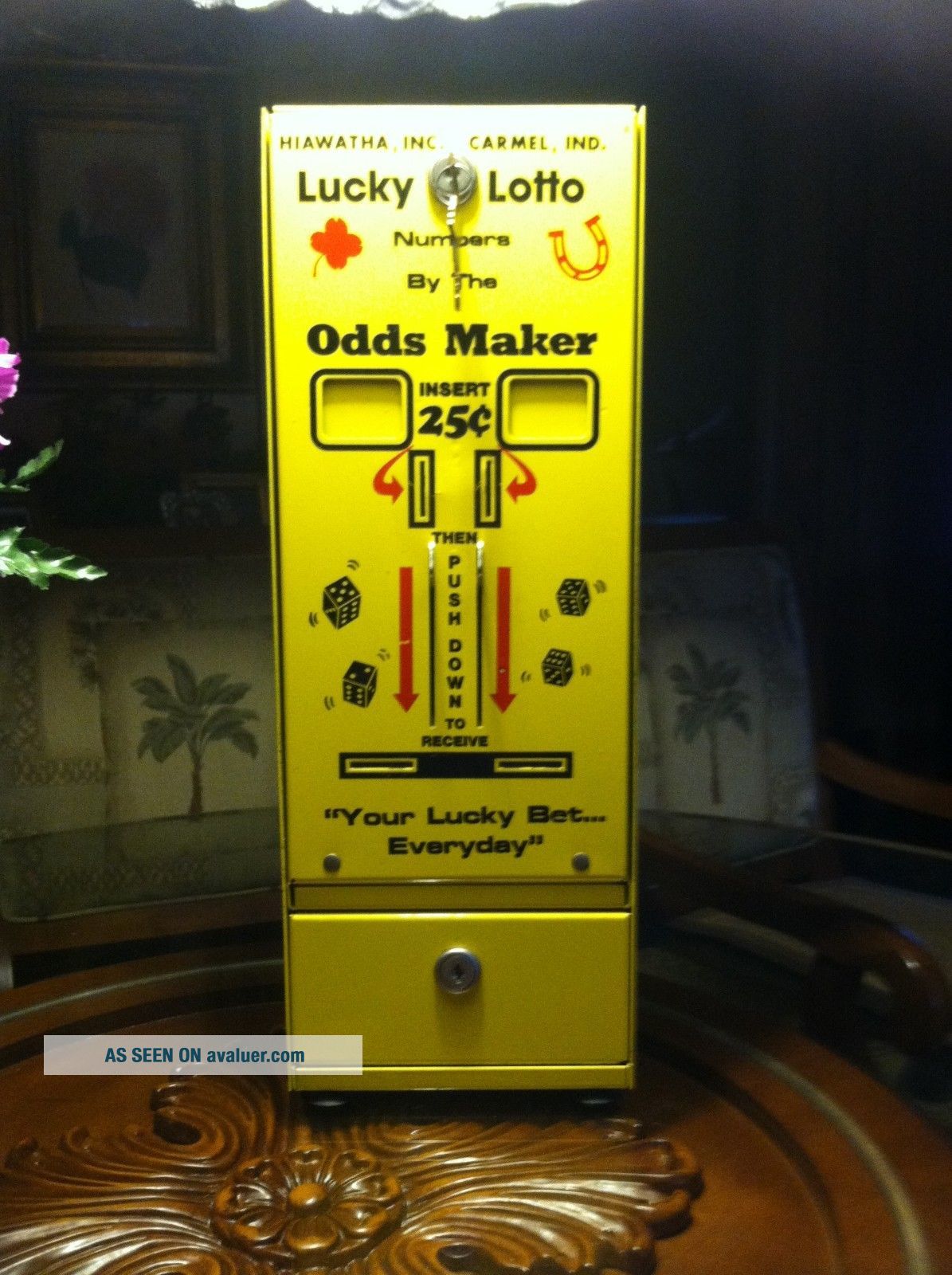 Lucky Lotto Pull Tab Vending Machine Fully Loaded With Pull Tabs | #1715833