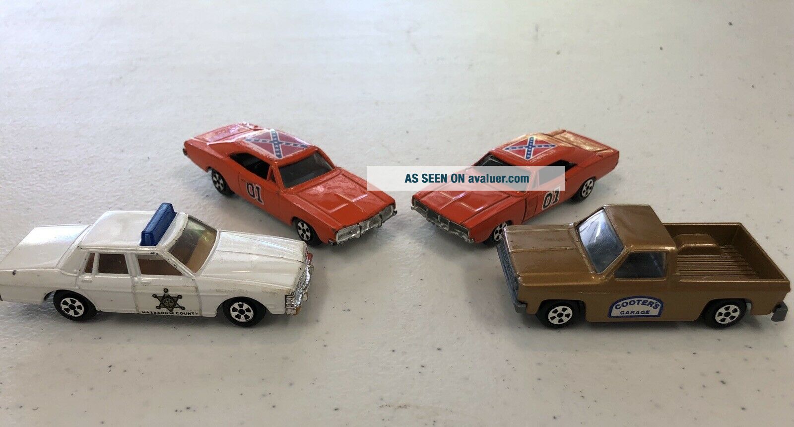 Vtg 1981 ERTL The Dukes Of Hazzard General Lee, Cooters Garage ...