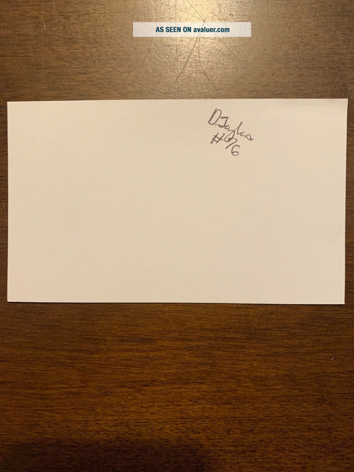 DESMOND TAYLOR - NW FOOTBALL - AUTHENTIC AUTOGRAPH SIGNED INDEX - B1626 ...