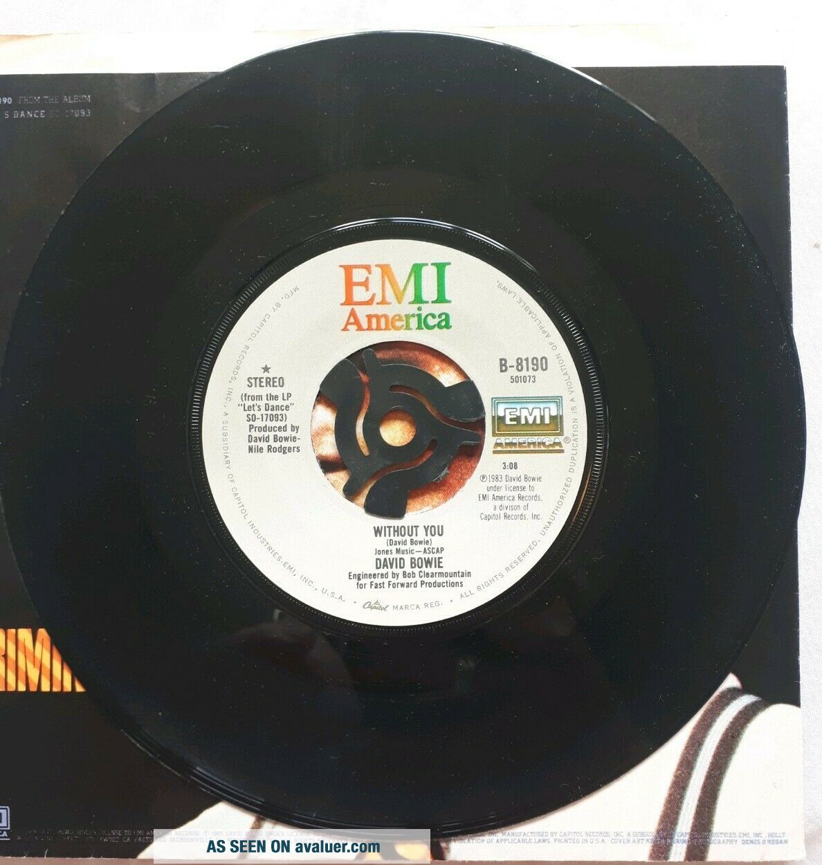 David Bowie Without You/criminal World EMI America Keith Harring | #1758723