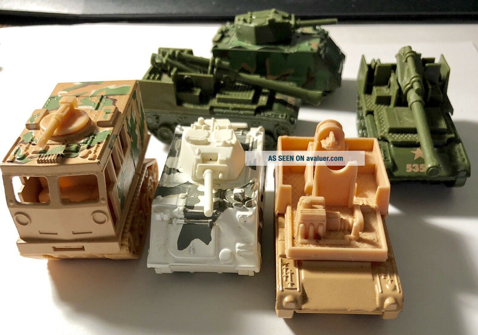 Five Vintage Mattel Hot Wheels Army Tanks Bst | #1938969