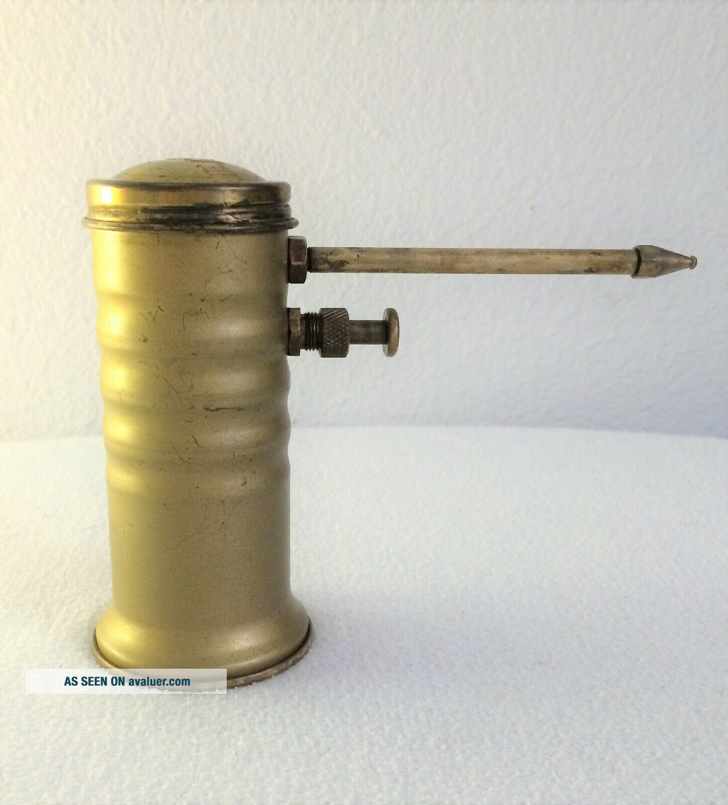 Vintage Brass Eagle Oil Can Oiler Pump Style Made In USA | #2001476