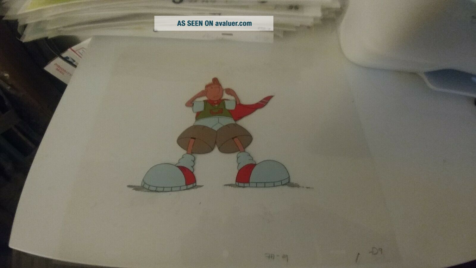 Doug Funnie Animation Cel Production Quayle Man | #1852438
