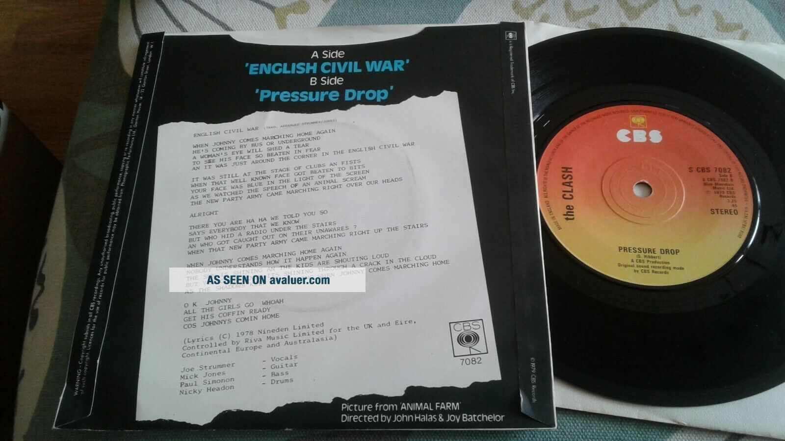 The Clash - English Civil War UK 7 " Punk 1978 | #1812211
