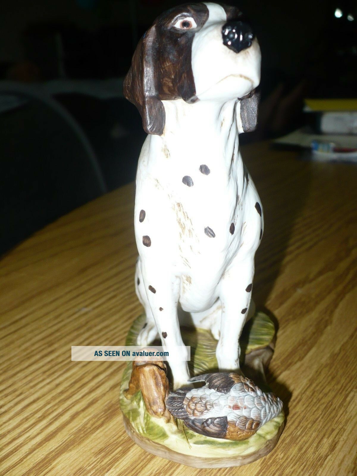 Vintage 1981 Dave Grossman Pointer Dog Figurine Japan Sticker 6 " Tall ...