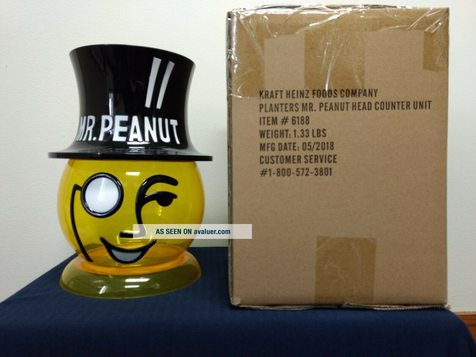 Mr Peanut Head Large Plastic Bowl Display | #1934238