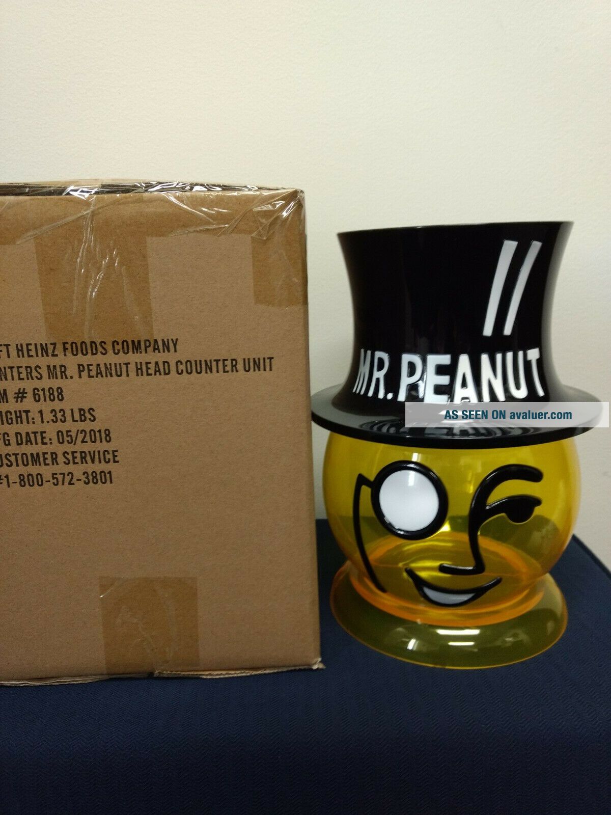 Mr Peanut Head Large Plastic Bowl Display | #1934238