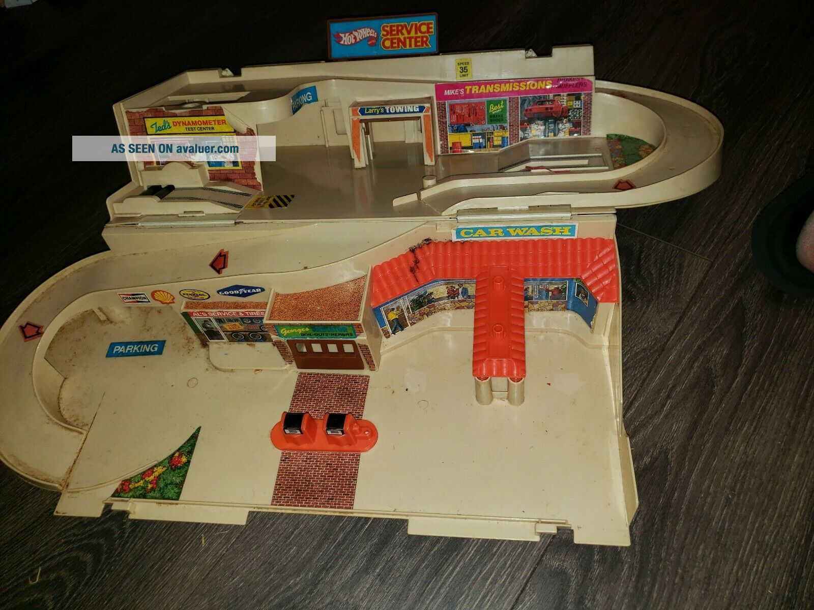 Vintage 1979 Mattel Hot Wheels Service Center Playset Hotwheels ...