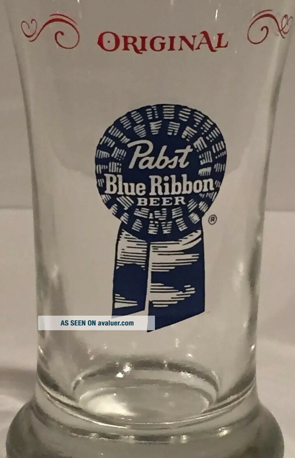 Pabst Blue Ribbon Beer Vintage Tap Glasses. Set Of Three PBR Glasses ...
