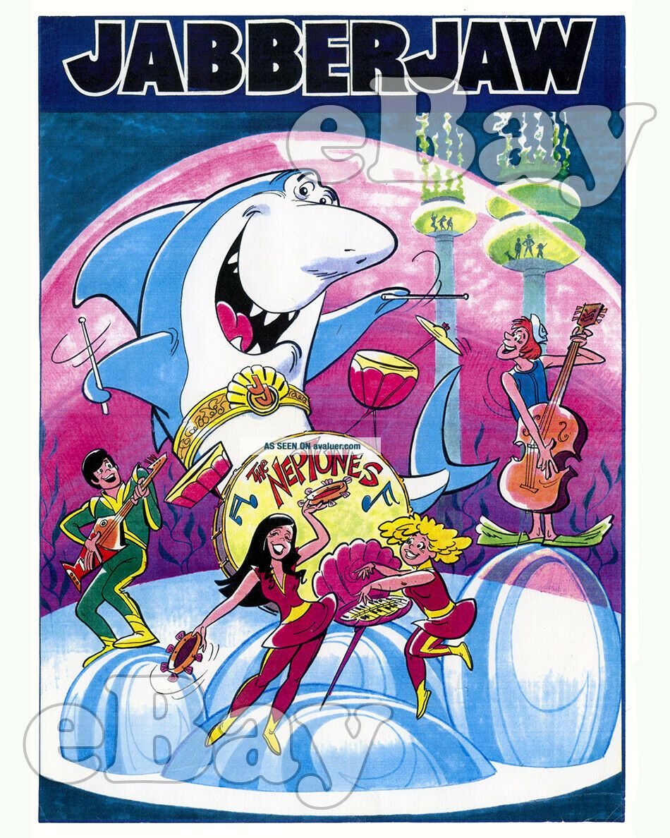 Rare JABBERJAW Cartoon Color TV Photo HANNA BARBERA Studios CONCEPT ART ...