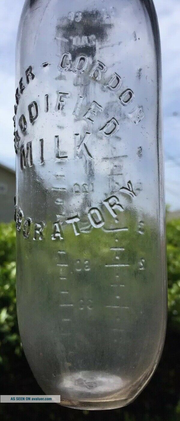 Antique Walker - Gordon Modified Milk Laboratory Baby Nursing Bottle ...