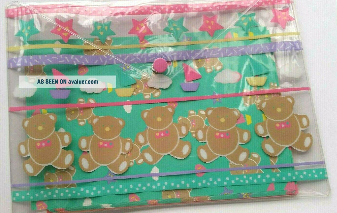 Sanrio Tweedle Dee Bear Case Pouch Stationary Paper Just For Fun Snap ...