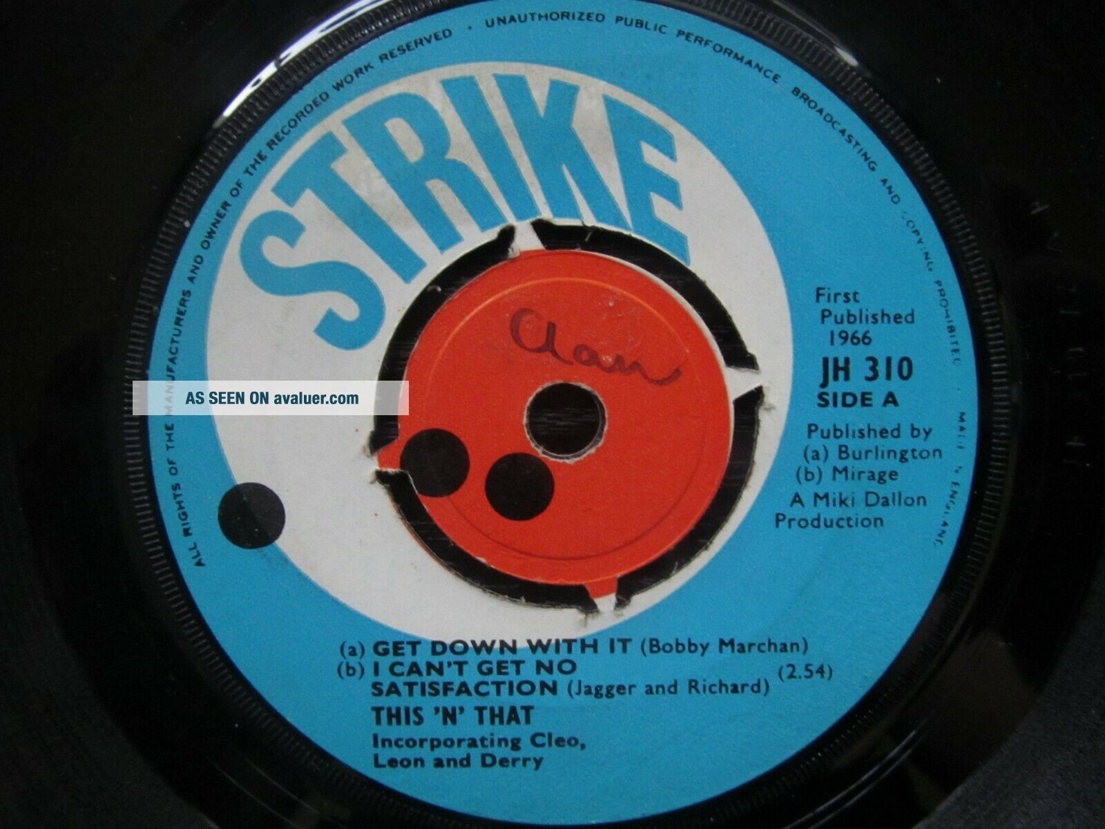 THIS ' N ' THAT - GET DOWN WITH IT/SATISFACTION 1966 RARE MOD STRIKE ...