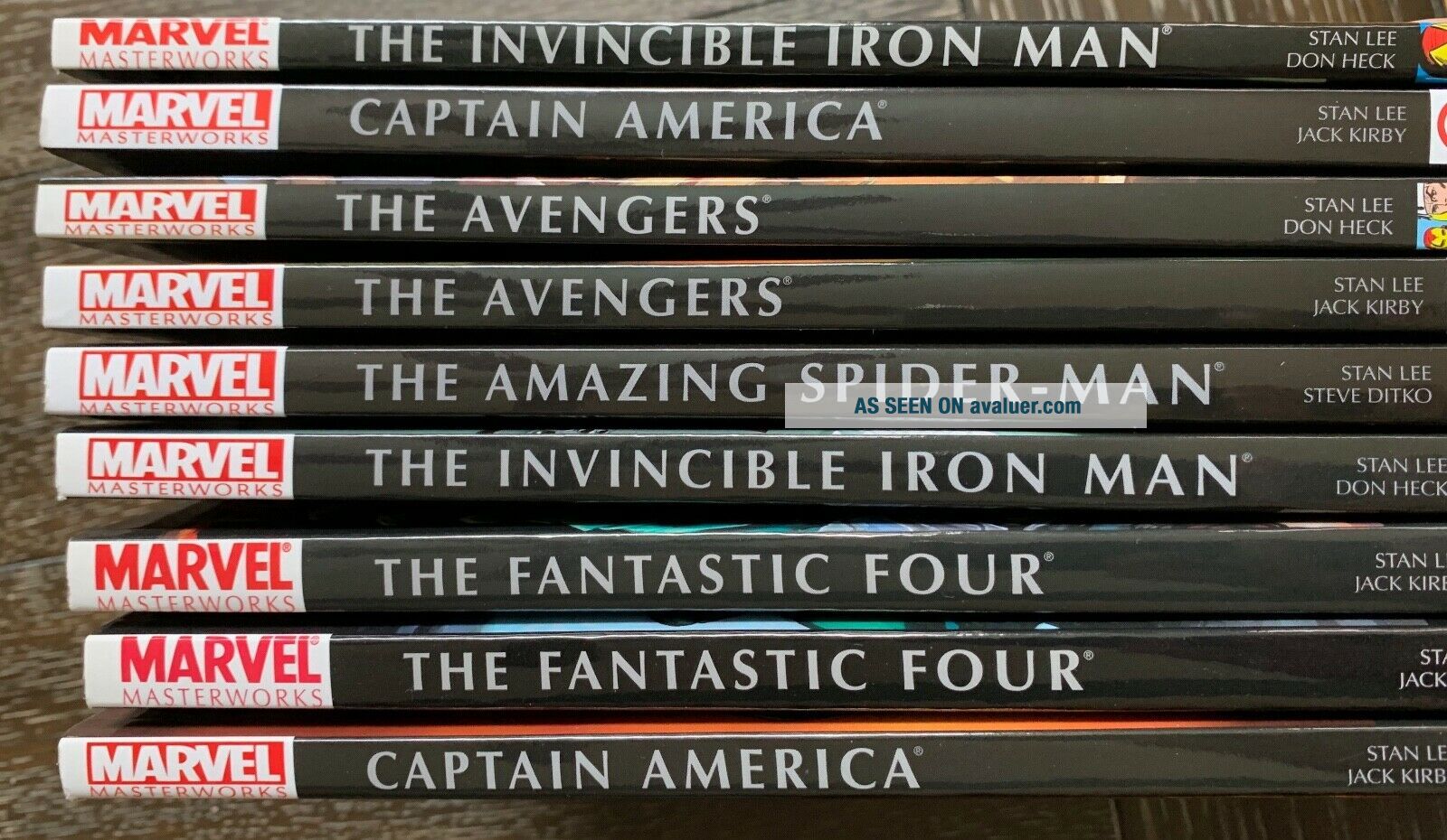 Marvel Masterworks NINE TPBs Avengers Captain America Iron Man FF ...