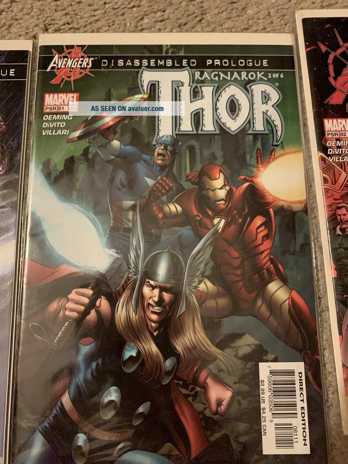 THOR Disassembled 80, 81, 82, 83, 84, 85, RAGNAROK Complete Story Arc ...