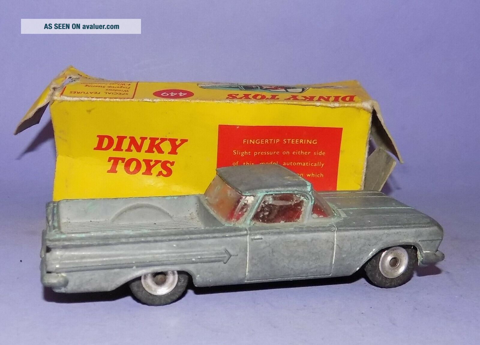 BARN FIND VINTAGE DINKY NO 449 CHEVROLET EL CAMINO PICK - UP TRUCK ...