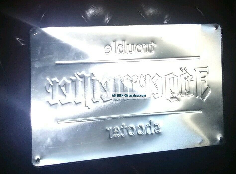 Jägermeister Metal Sign Trouble Shooter Mancave Home Bar | #2141049