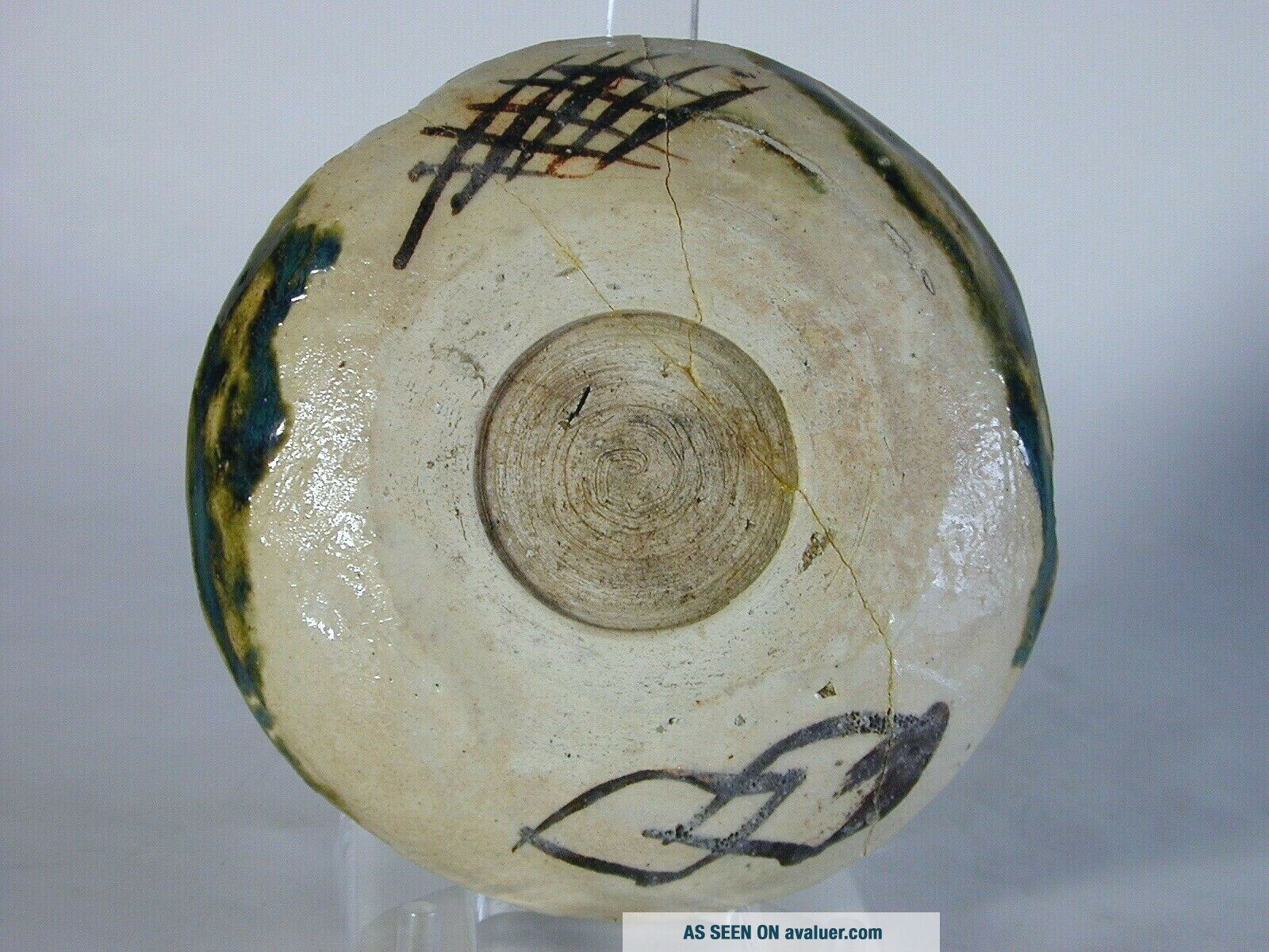 17TH CENTURY EDO PERIOD JAPANESE ORIBE MINO WARE - TEA CEREMONY POTTERY ...