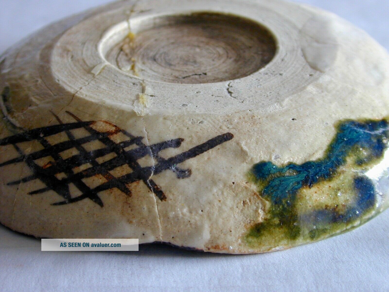 17TH CENTURY EDO PERIOD JAPANESE ORIBE MINO WARE - TEA CEREMONY POTTERY ...