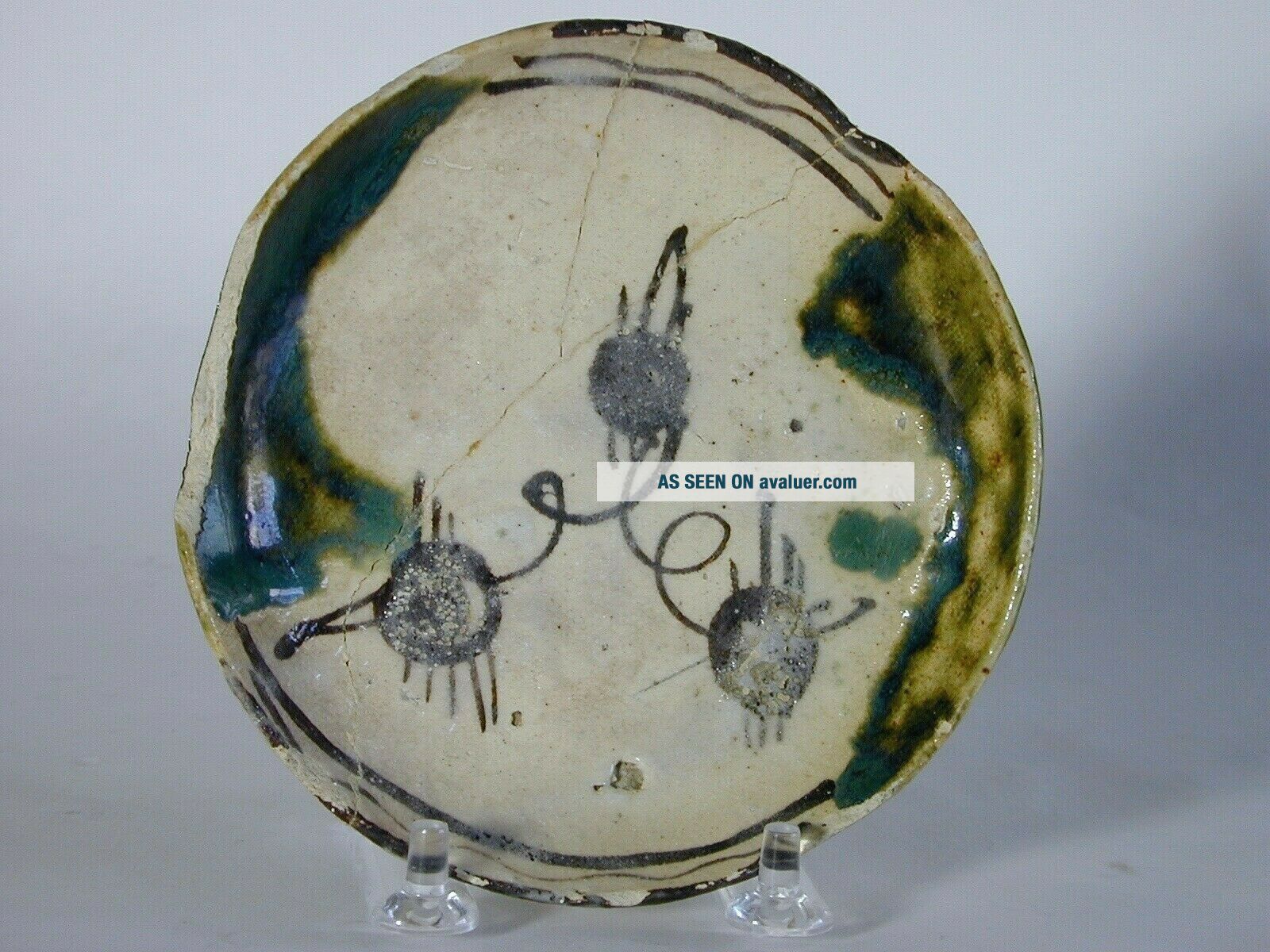 17TH CENTURY EDO PERIOD JAPANESE ORIBE MINO WARE - TEA CEREMONY POTTERY ...