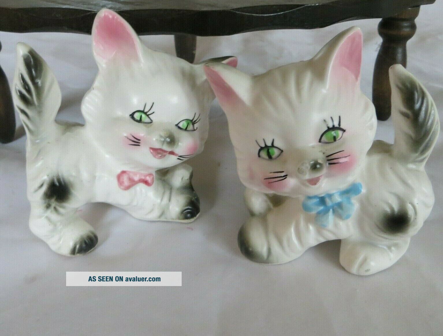 Vintage LEFTON Cat Salt And Pepper Shakers Kittens | #2257855