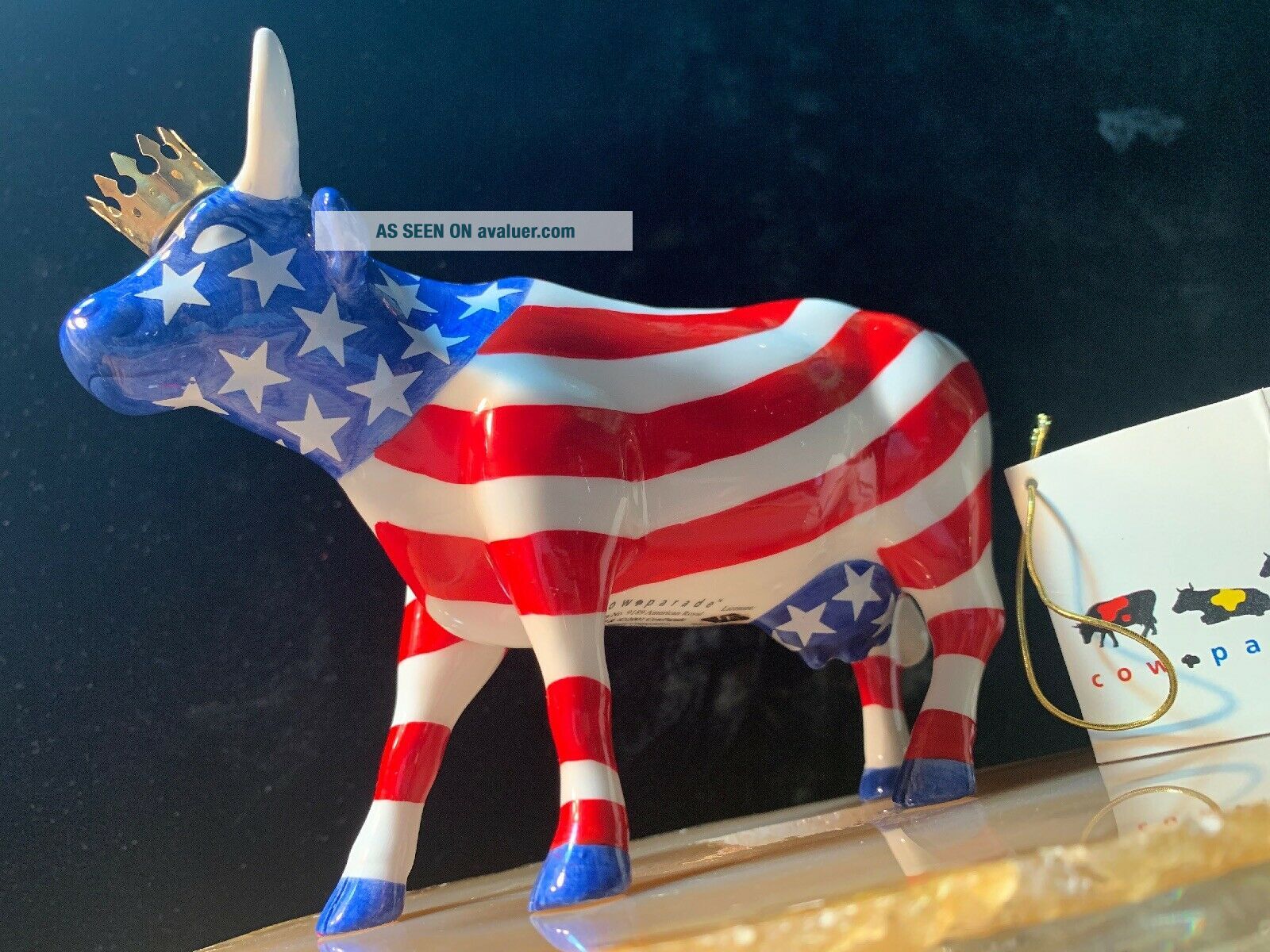Cow Parade - 9153 Americal Royal CHICAGO Retired W/ Tag, No Box RARE ...