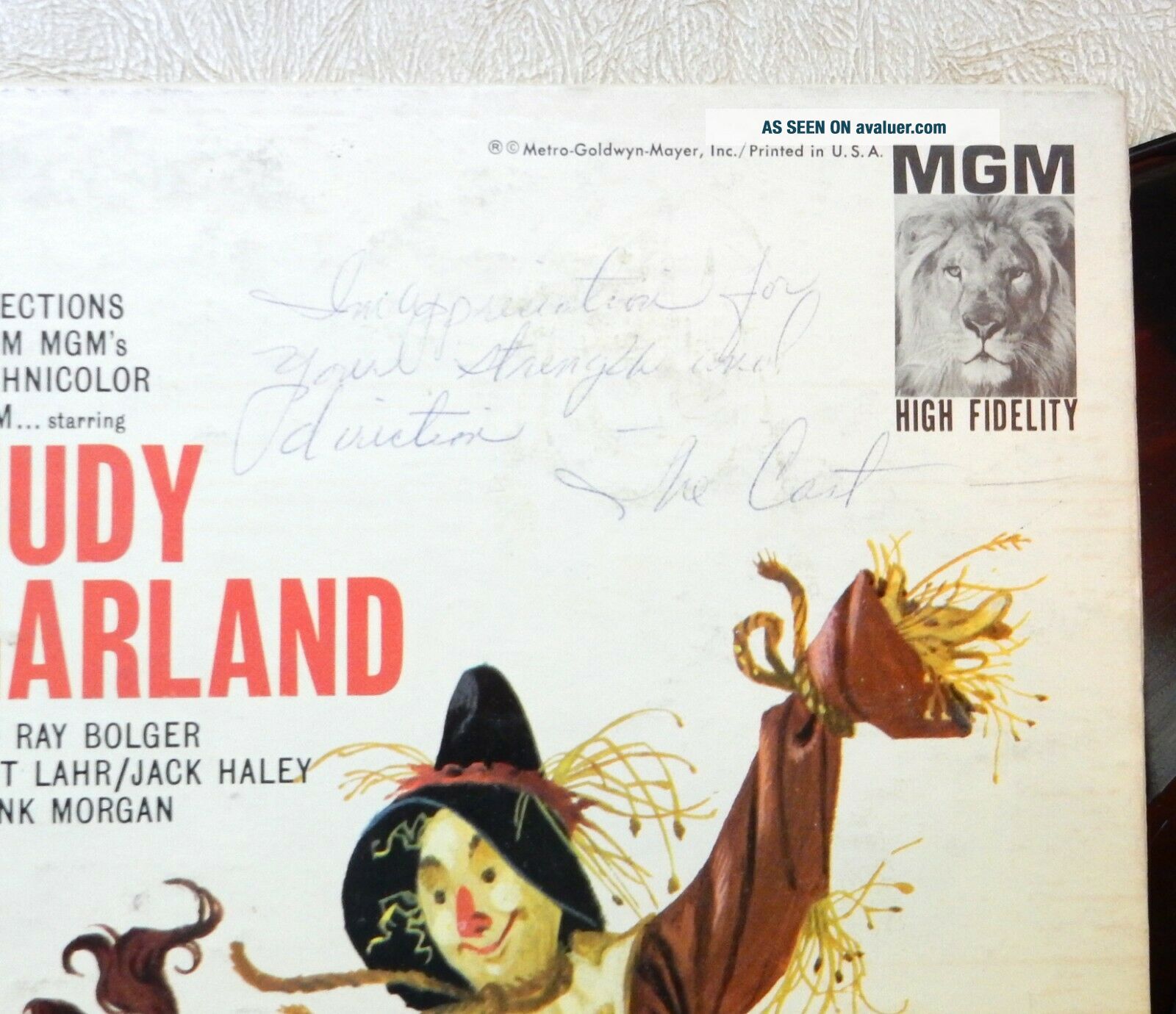 WIZARD OF OZ Sound Track Album LP MGM Signed By Many | #2098066
