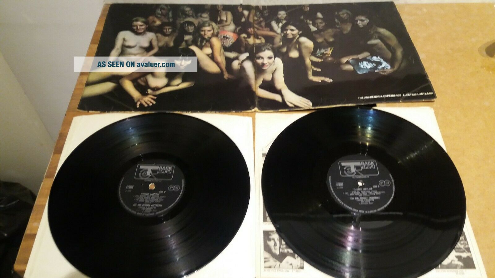 Jimi Hendrix Experience Electric Ladyland LP Vinyl Track Label Early ...