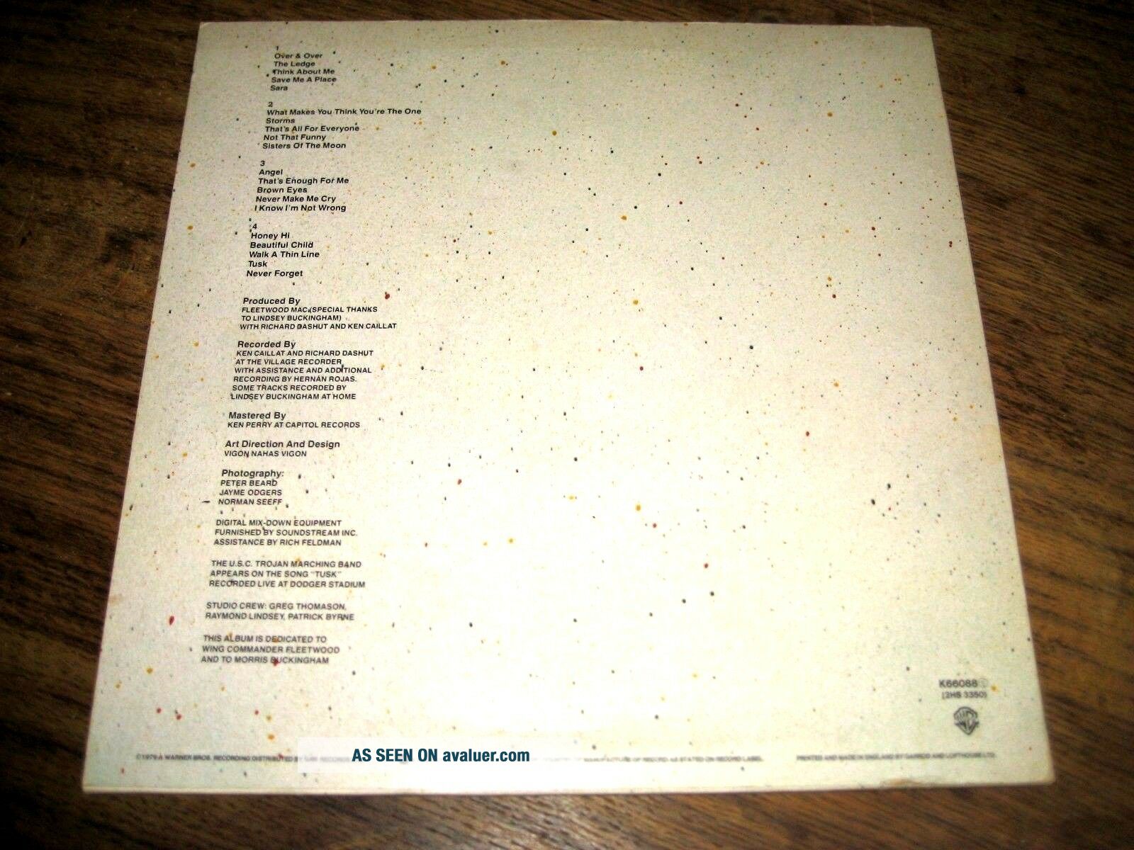 FLEETWOOD MAC TUSK 2x Vinyl LP UK 1st Press 1979 Embossed Sleeve NM/NM ...