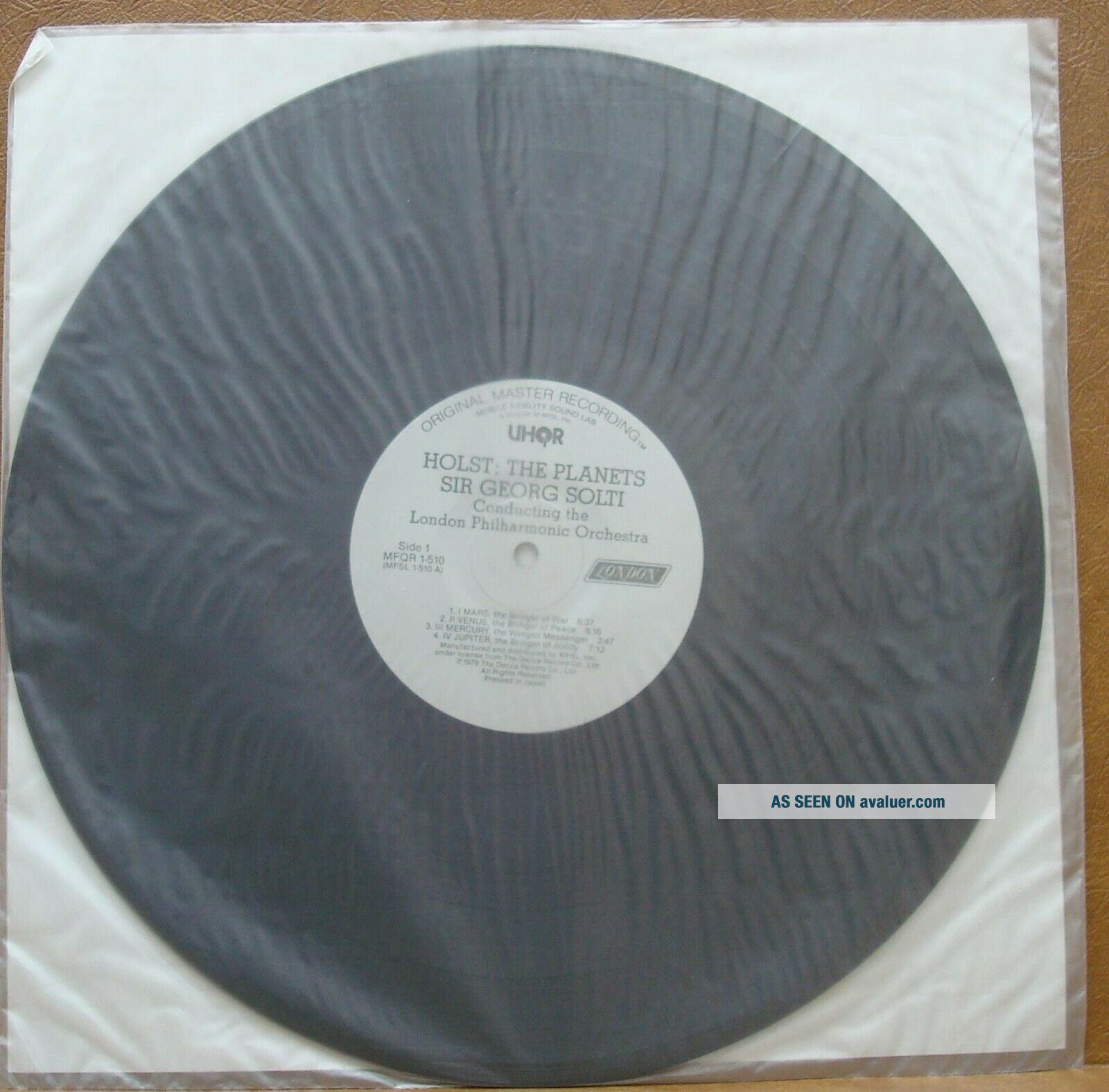 Holst The Planets Sir Georg Solti & The LPO MFSL UHQR Half Speed 200 ...