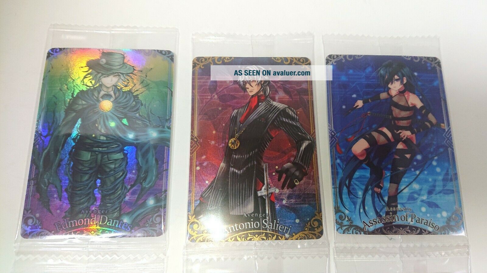 Fate/Grand Order FGO Wafer Card Avenger Edomond Dantes Salieri Etc. 6 ...