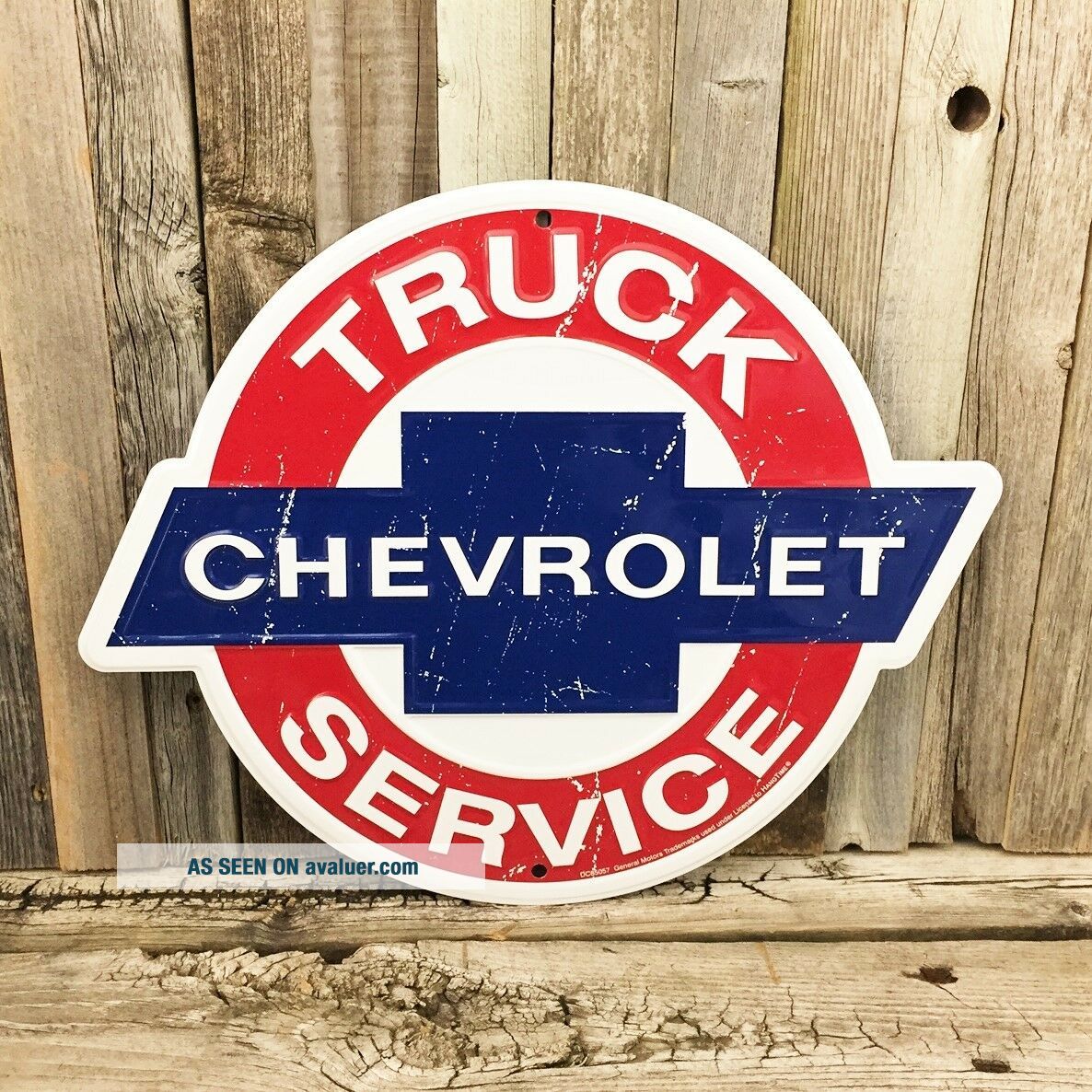 Chevrolet Chevy Truck Pickup Round Metal Tin Sign 12 " Garage Man Cave ...