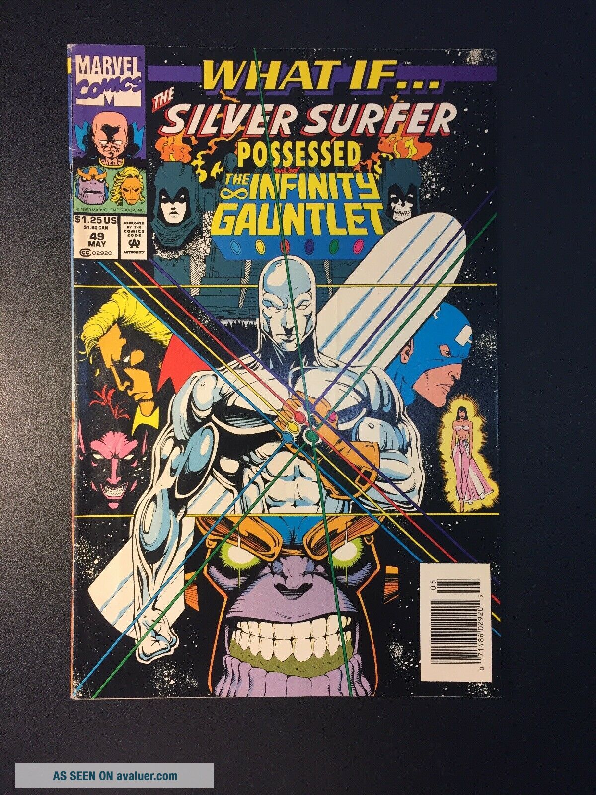 WHAT IF. ? 49 SILVER SURFER POSSESSED INFINITY GAUNTLET (MAY 1993 ...