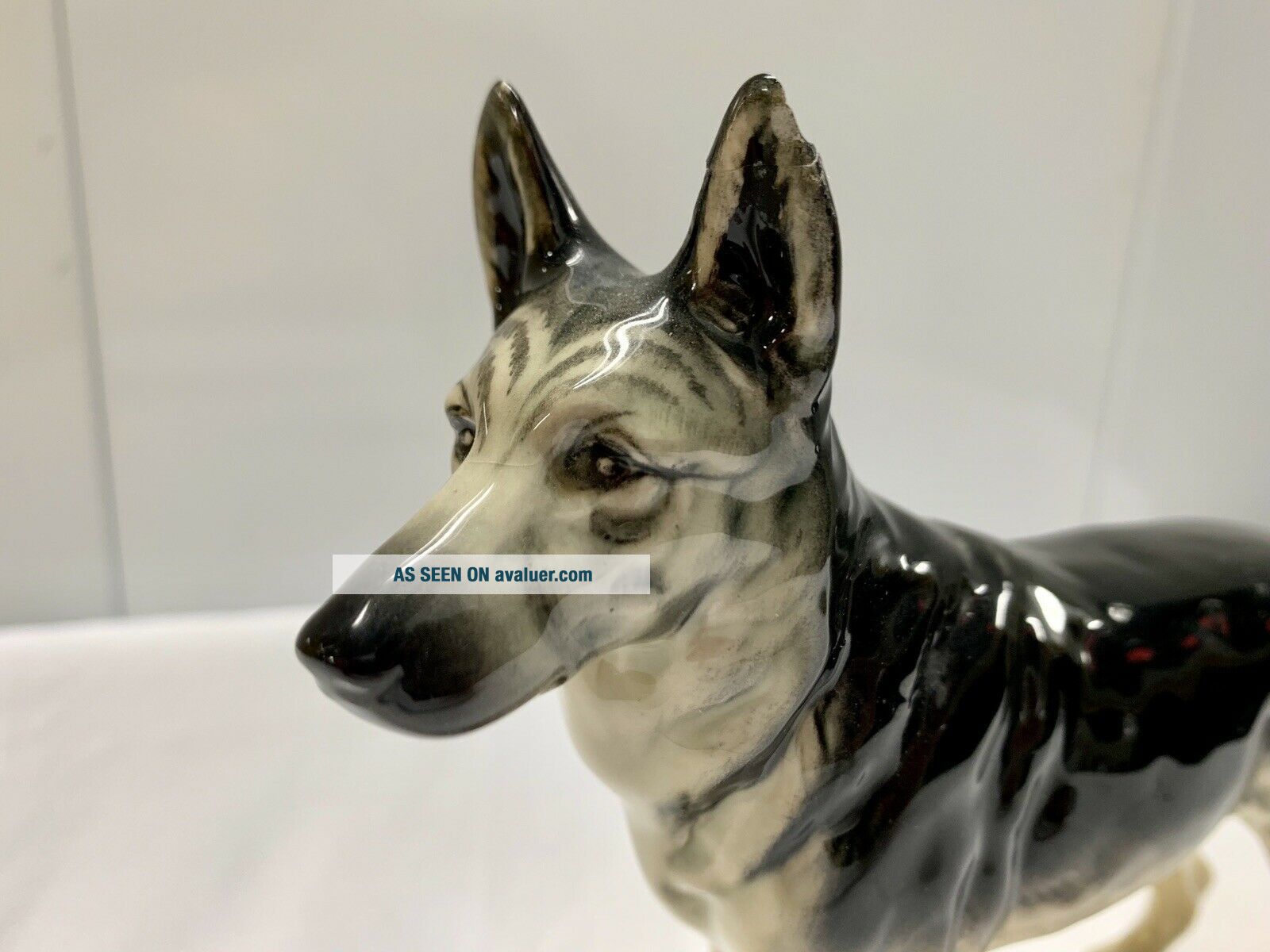 Vintage German Shepherd Figure Beswick Republic Of Brittas Stamped Dog ...