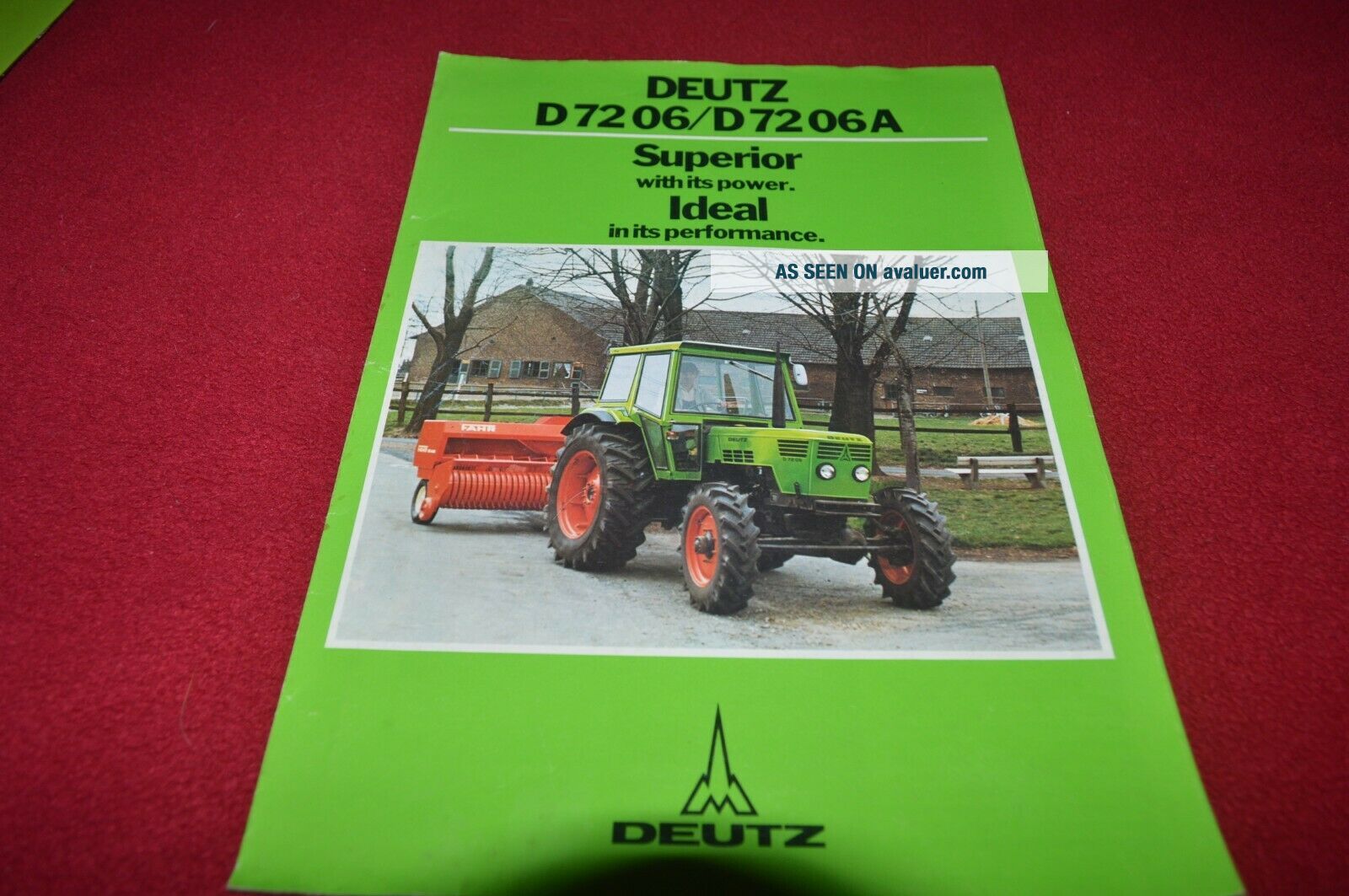 Deutz D72 06 Tractor Dealer ' S Brochure MFPA | #2438935