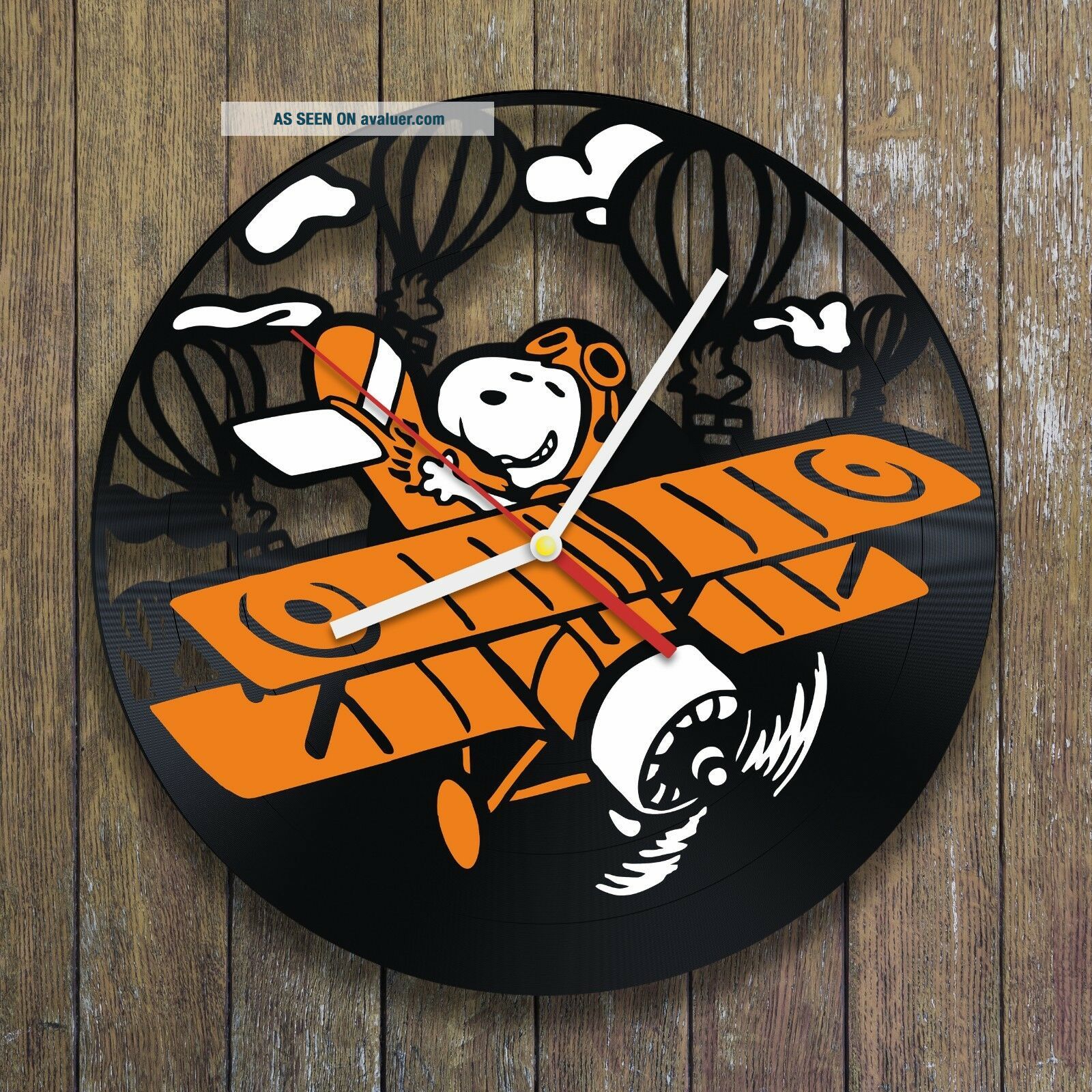 Snoopy Big FACE Official Peanuts Art Vinyl Wall Clock ArtWork | #2291494