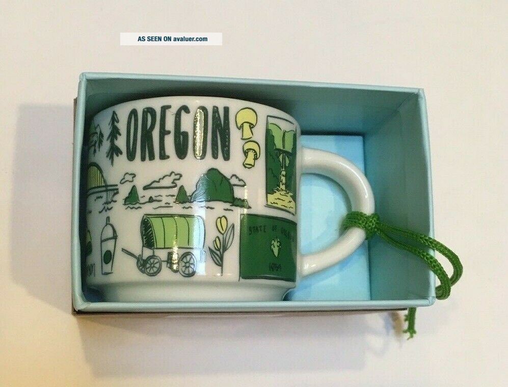NIB Starbucks 2oz OREGON BEEN THERE Espresso Cup Ornament Mini Mug ...