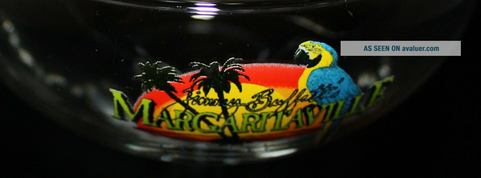 JIMMY BUFFETT ' S MARGARITAVILLE MARGARITA MIXED DRINK GLASS PARROT LAS ...