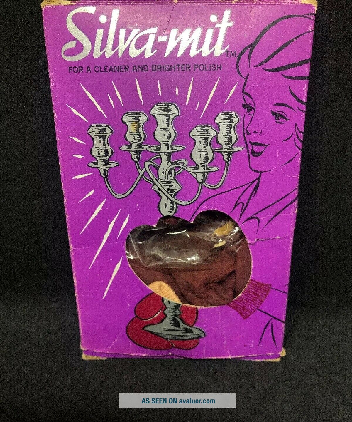 Vtg Silva Mitt Cleaning Polishing Cloth Empire Silver Company Inc Glove ...