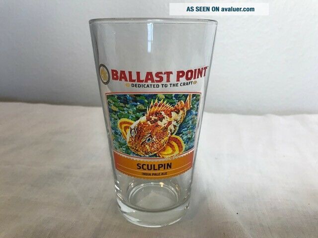 BALLAST POINT Sculpin IPA India Pale Ale Craft Beer Pint Glass Brewery ...