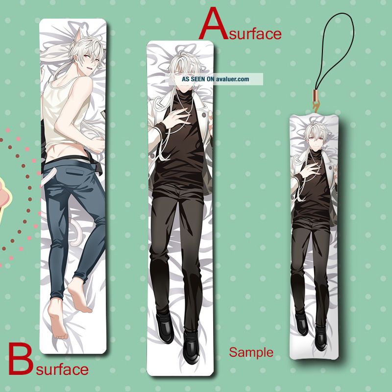 Mystic Messenger ZEN Hyun Ryu Male Anime Mini Dakimakura Keychain Phone ...