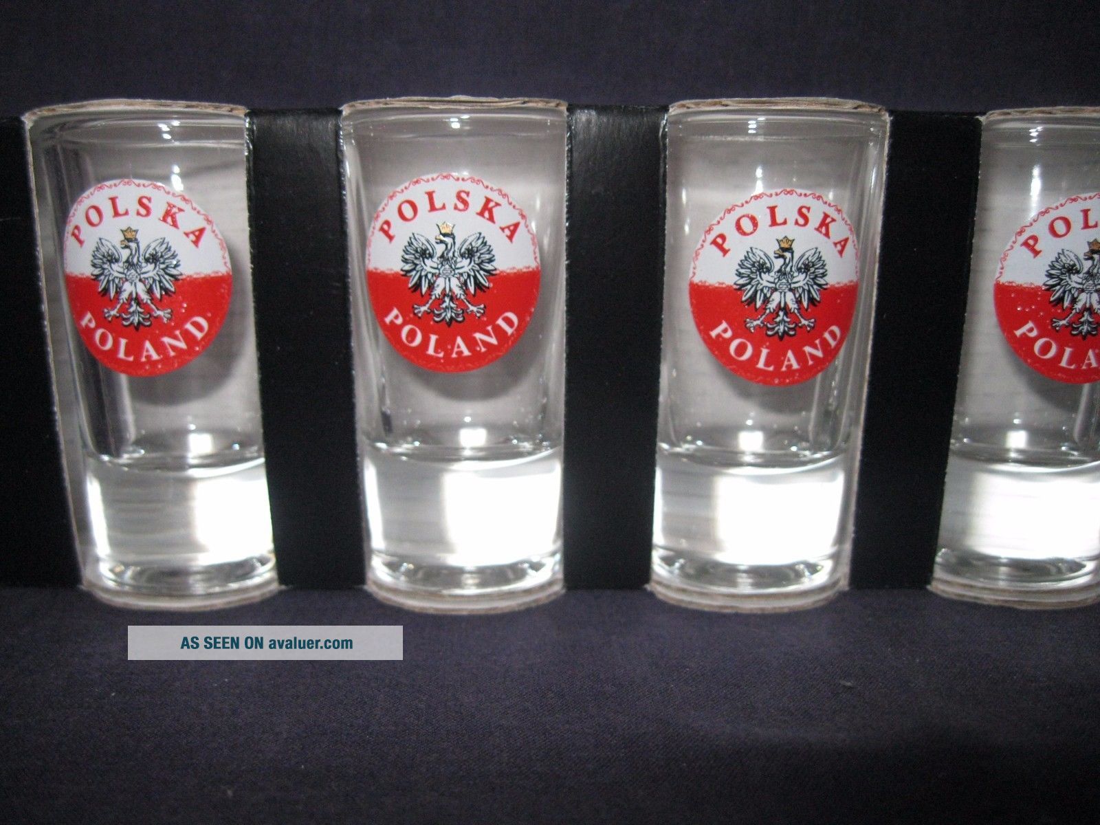 Kieliszki - Set Of 6 X 30ml Shot Glasses Polska - Poland KROSNO GLASS ...