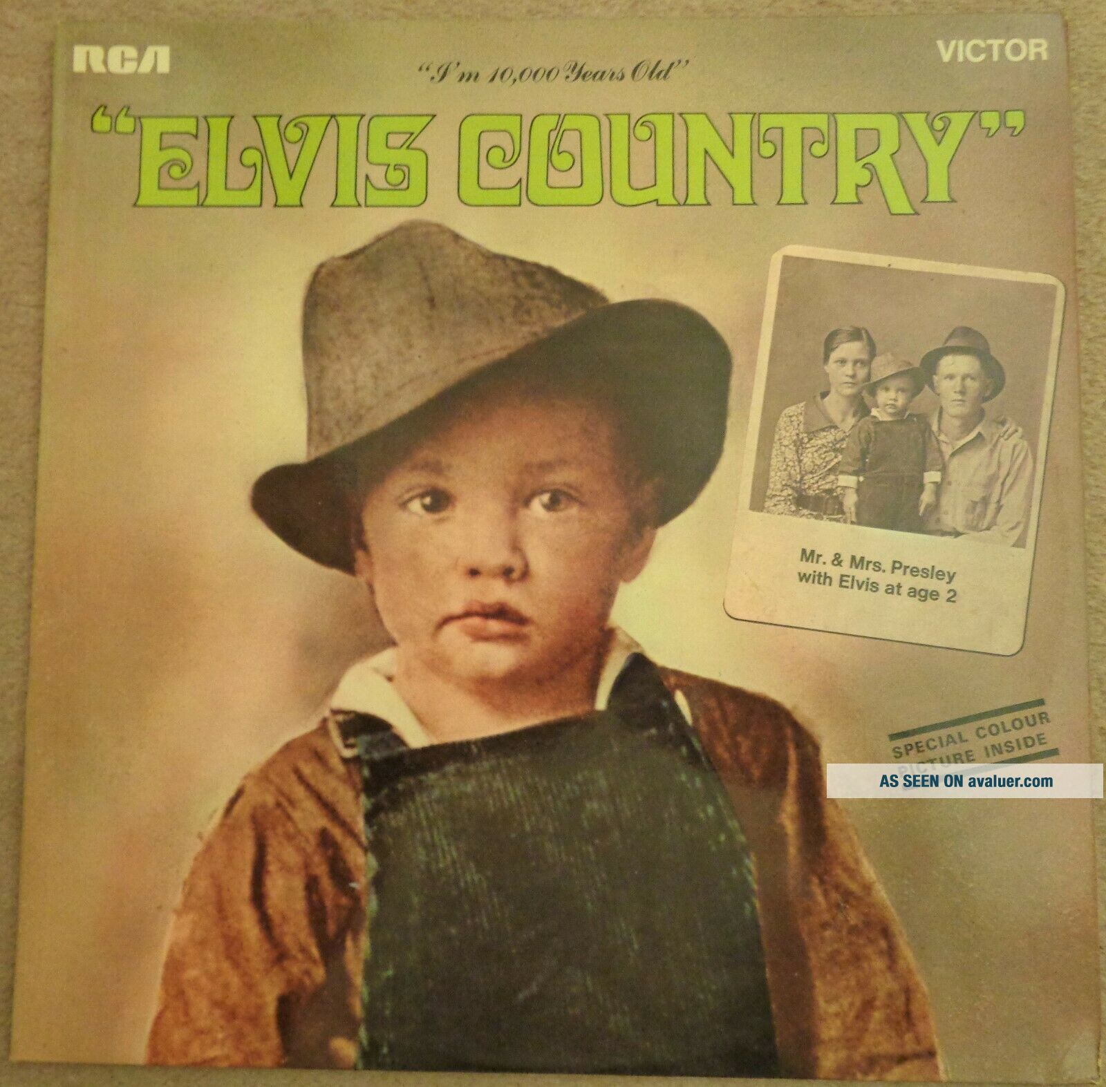 Elvis Presley - Elvis Country 1971 Vinyl LP With Bonus Picture | #2233189