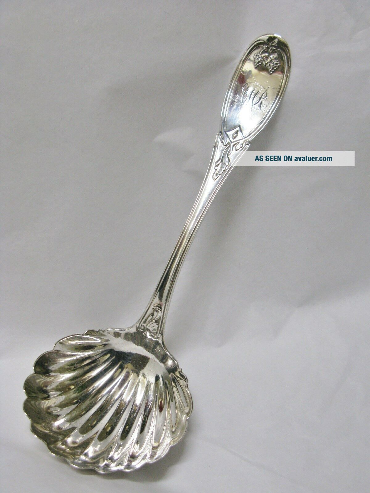 Gould & Ward Baltimore MD. Coin Silver Ladle Scalloped Bowl 7 5/8 " C ...