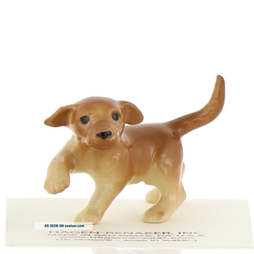 Yellow Labrador Retriever Puppy Ceramic Dog Figurine USA Made By Hagen ...