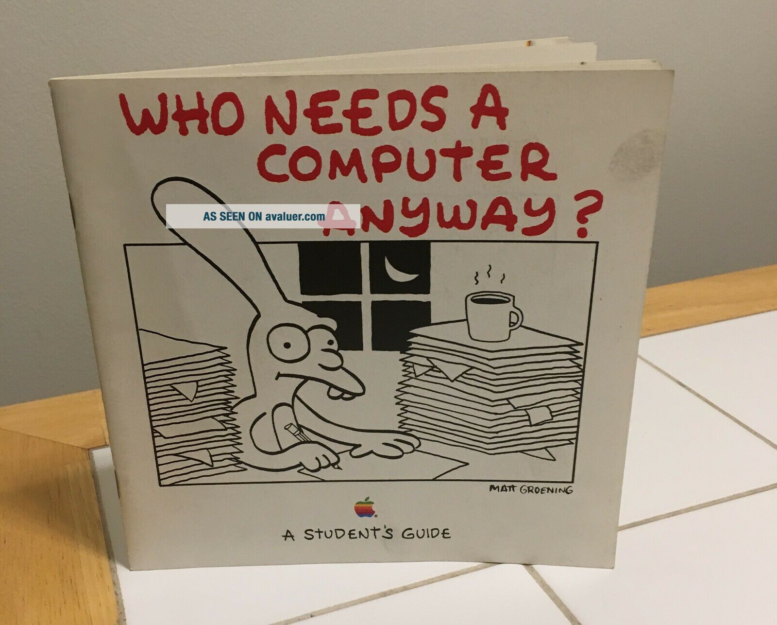 Apple Macintosh Brochure Who Needs A Computer Anyway? Matt Groening ...