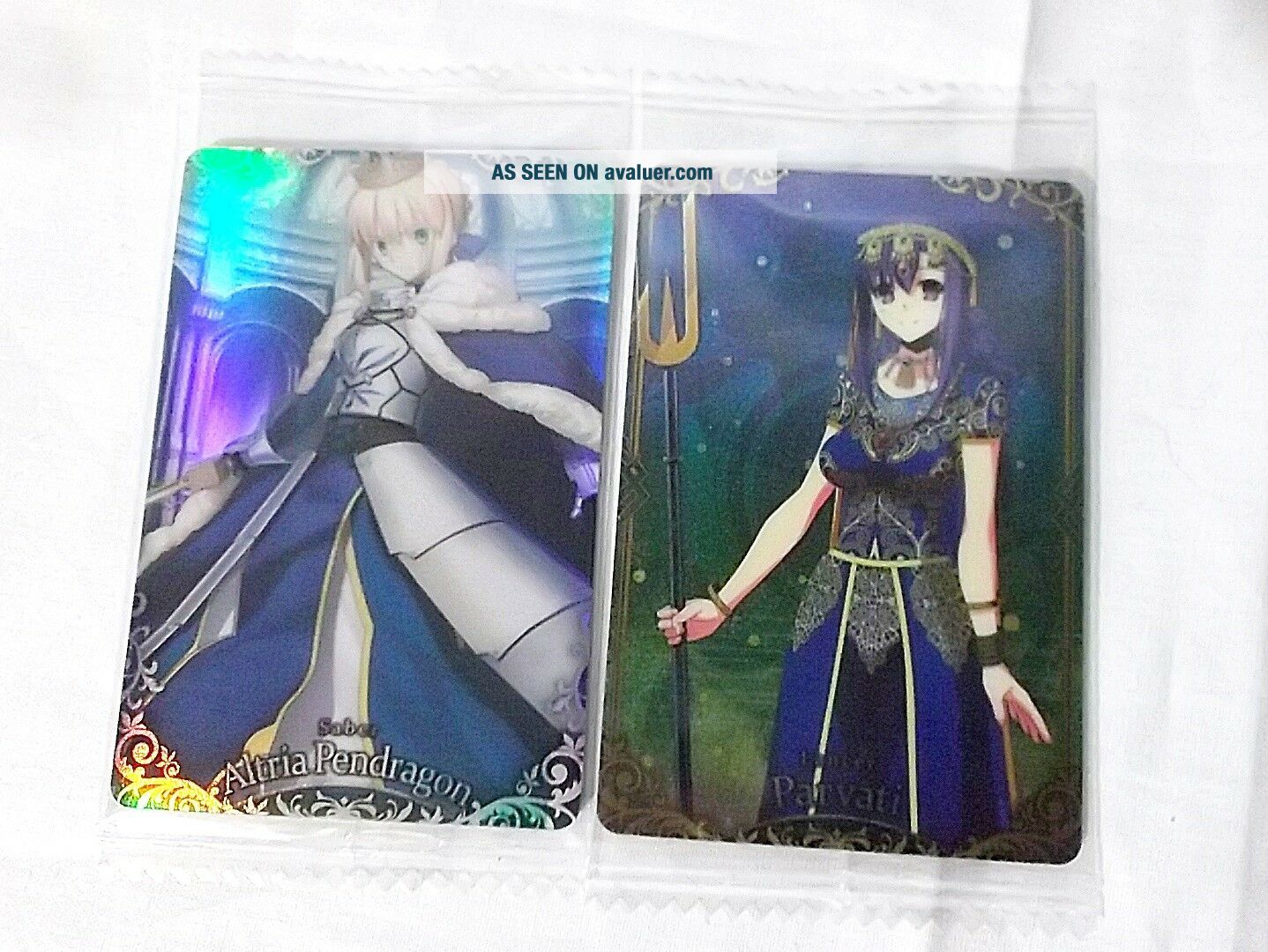 Japan Anime FGO Fate Grand Order Arturia Pendragon Parvati Wafer Card ...