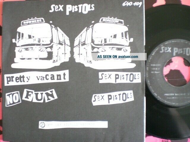 PUNK - SEX PISTOLS - PRETTY VACANT - FRENCH IMPORT - PICTURE COVER ...