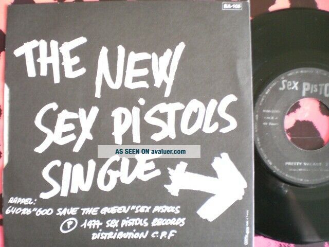 PUNK - SEX PISTOLS - PRETTY VACANT - FRENCH IMPORT - PICTURE COVER ...